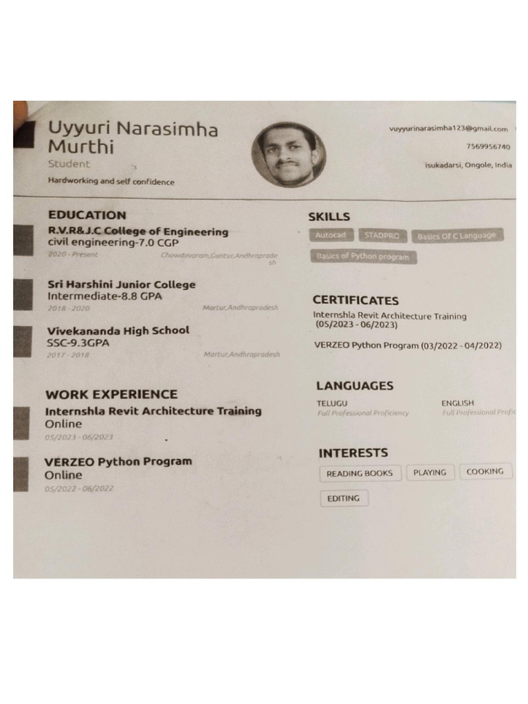 Narasimha Resume | PDF
