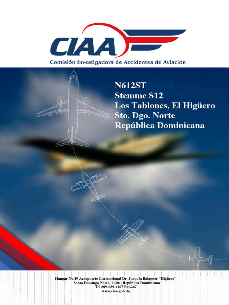 Informe Final Caso CIAA 093-2018 N612ST | PDF