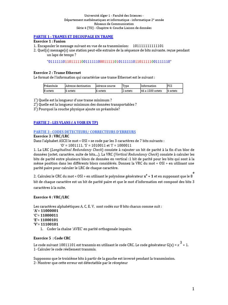 04-Série D'éxercices 4 - Version 3-Chapit | PDF