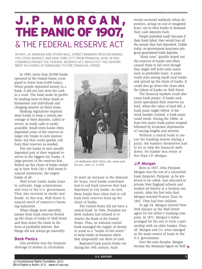 Jpmorgan | PDF | Banks | Bank Run