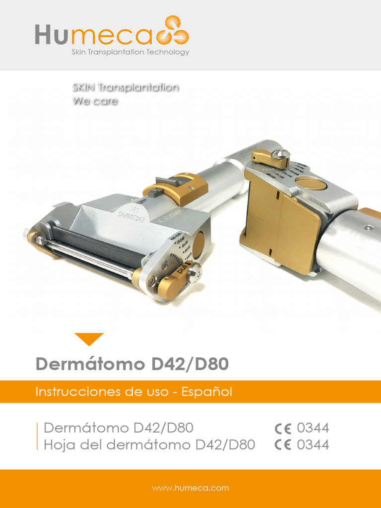 Humeca - Dermátomo - Manual IFU D80 - D42 Li-Ion (Año 2021) | PDF | Cargador de batería | Agua