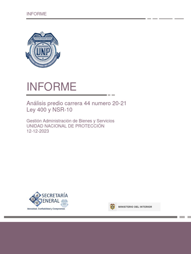 Informe Sismoresitencia 12122023 Caso Americas | PDF