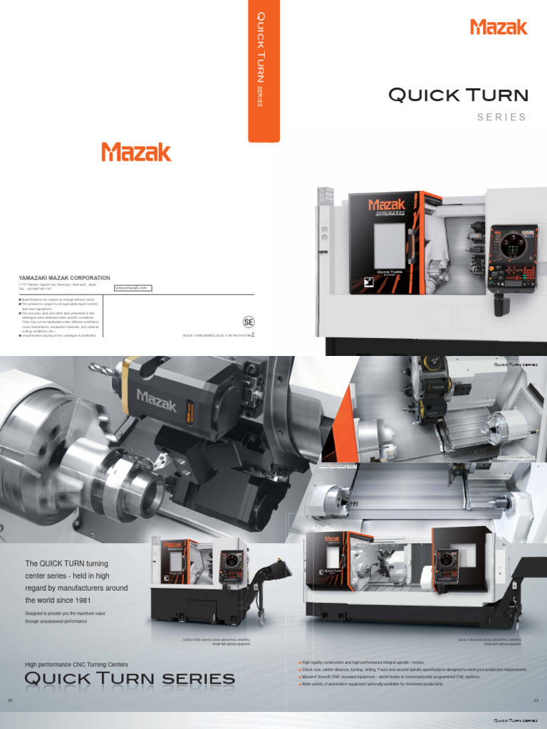 Quick Turn Series | PDF | Numerical Control | Machining