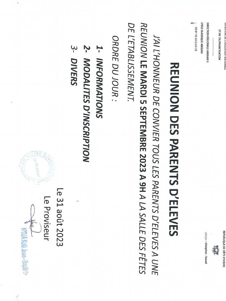 Info Parents 23-24 | PDF