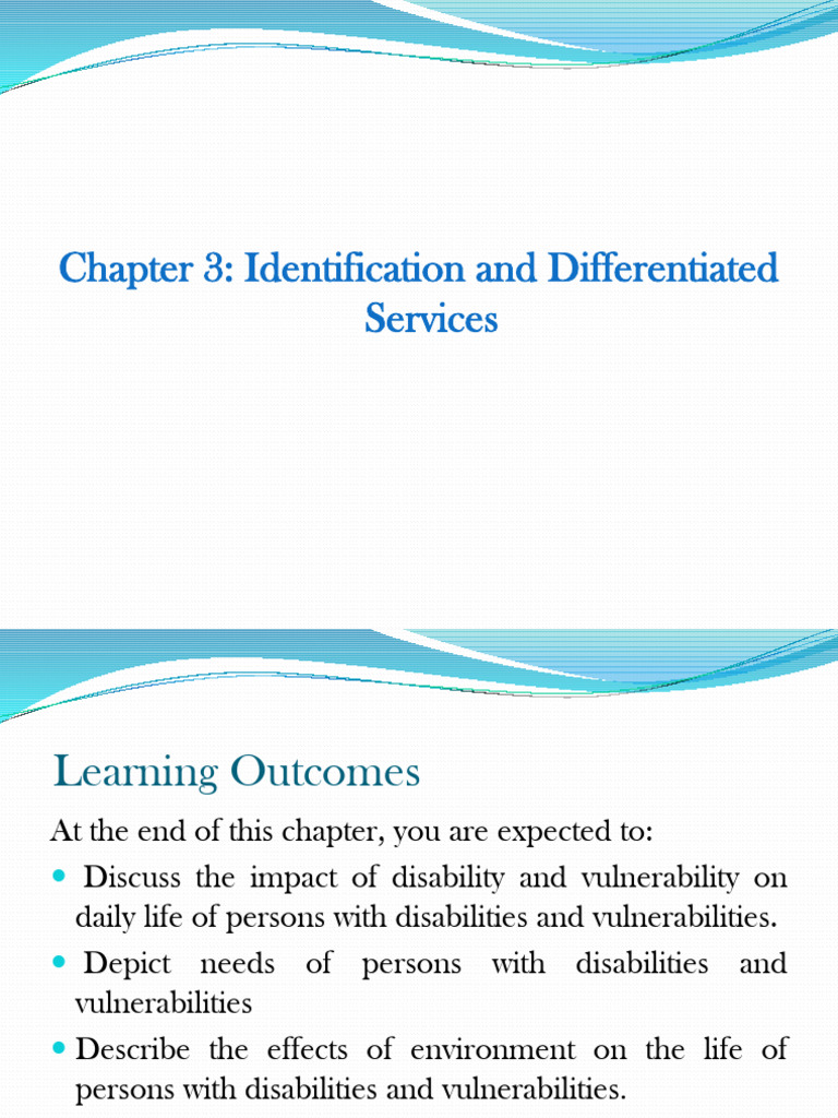 Inclusiveness Chapter Three | PDF