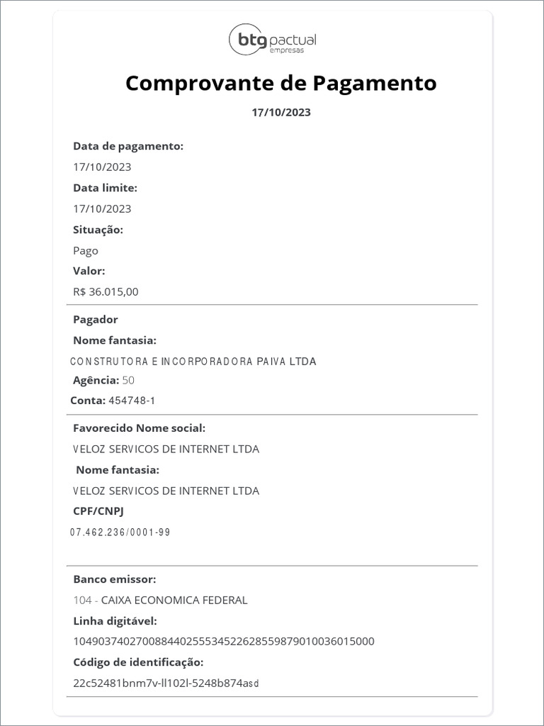 Comprovante Veloz 2 | PDF