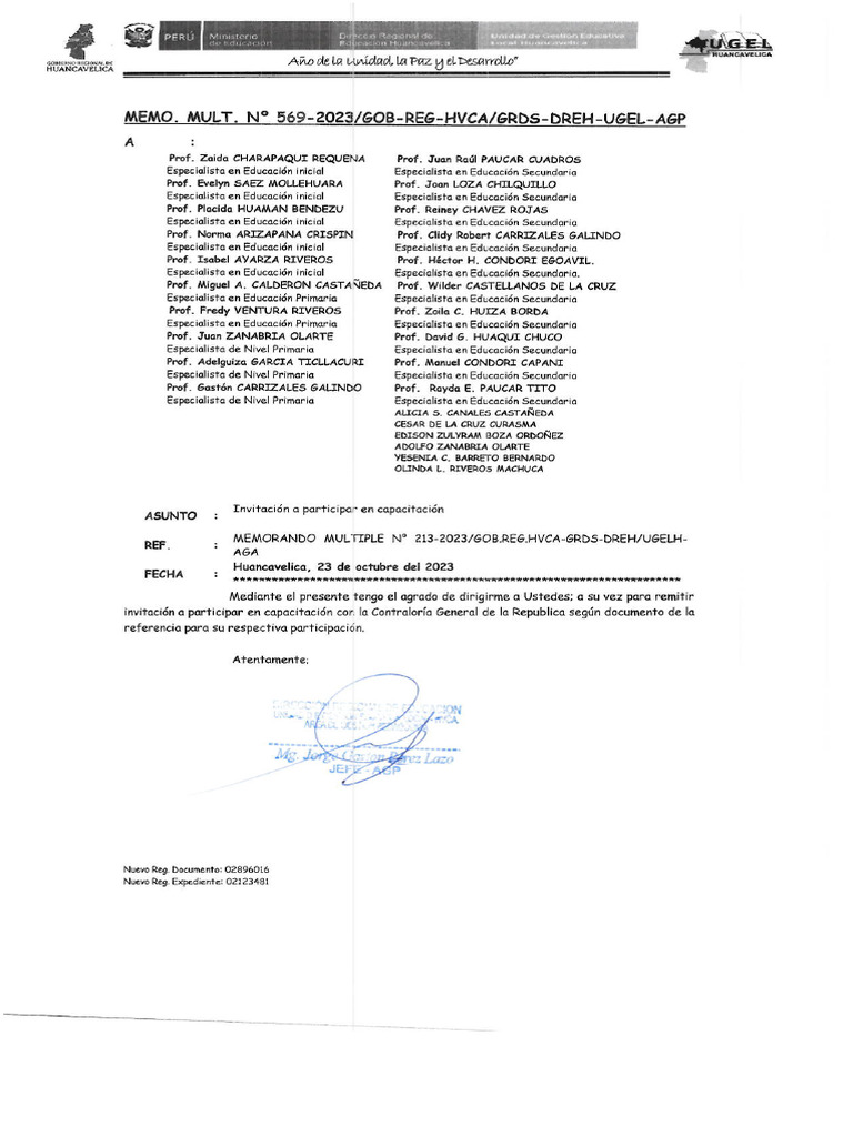 Memo - Mult. 569 | PDF