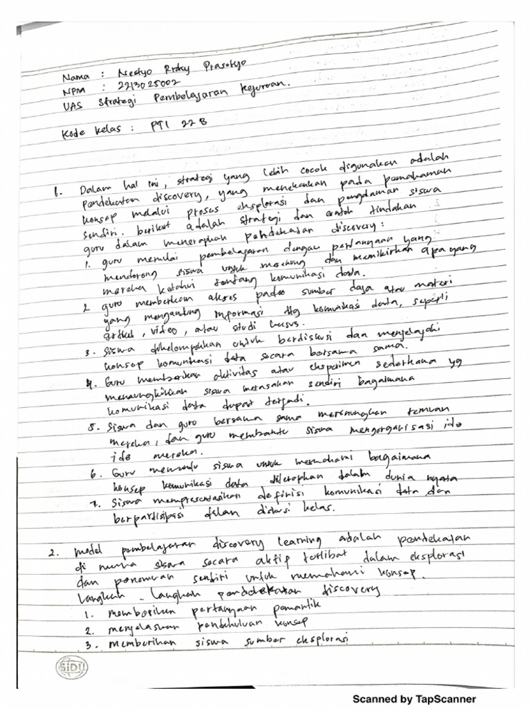 Nestyo Rizky Prasetyo UAS SPK | PDF