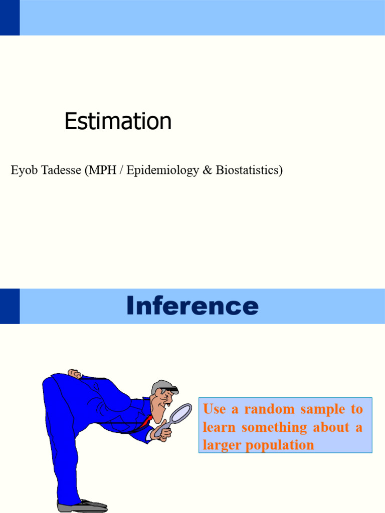 Estimation | PDF | Estimator | Confidence Interval