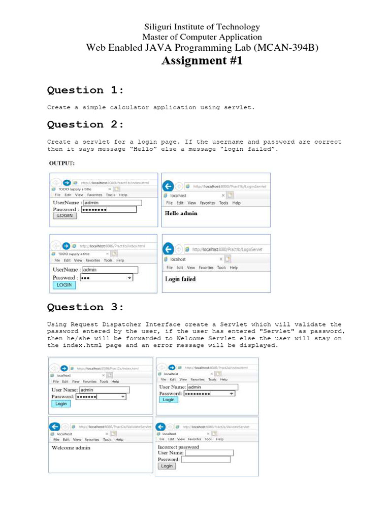 Assignent 1 Jsp Pdf 