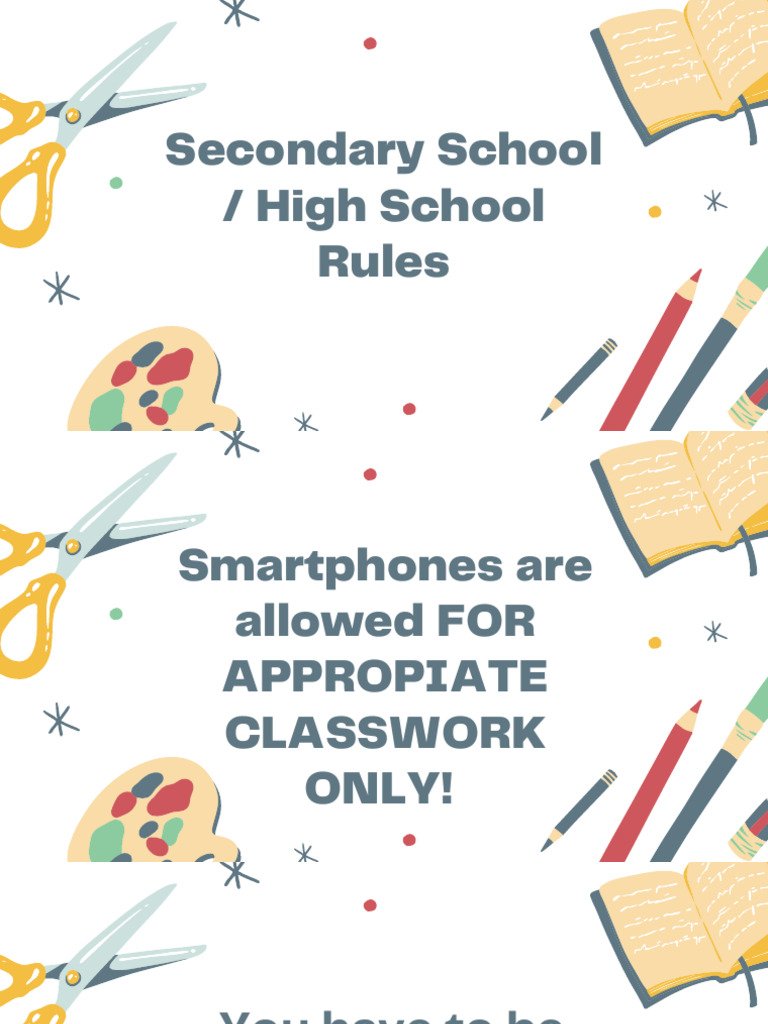 Secondary School Rules | PDF