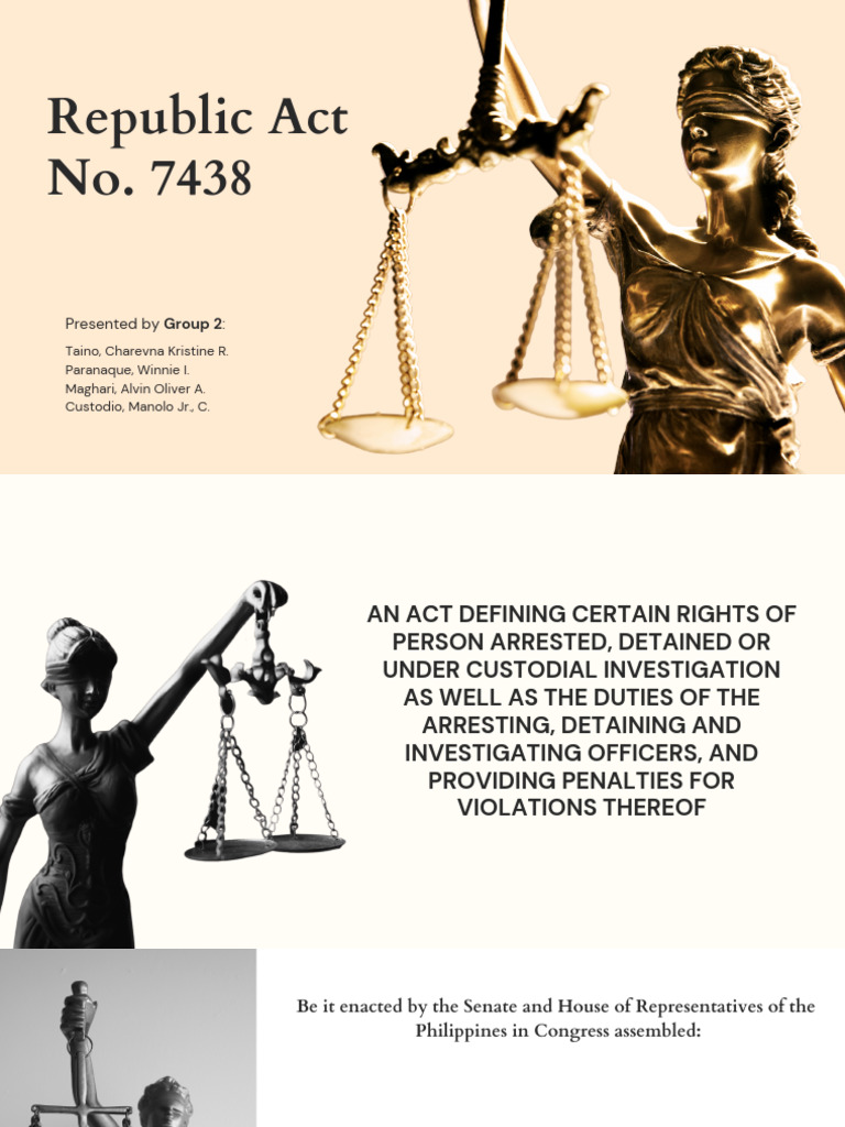 Republic Act No. 7438 1 | PDF