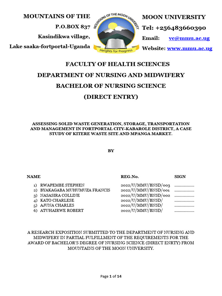 The Solid Waste Report 20230001 | PDF | Waste Management | Waste