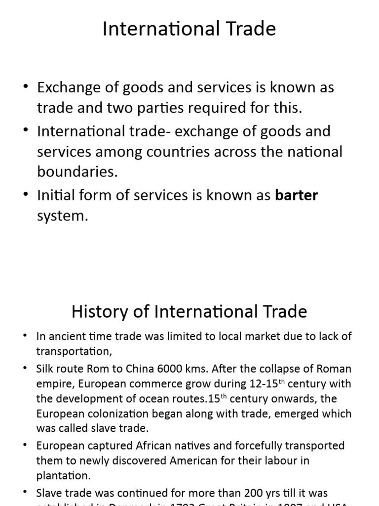 B1-8 International Trade | PDF | Most Favoured Nation | World Trade ...