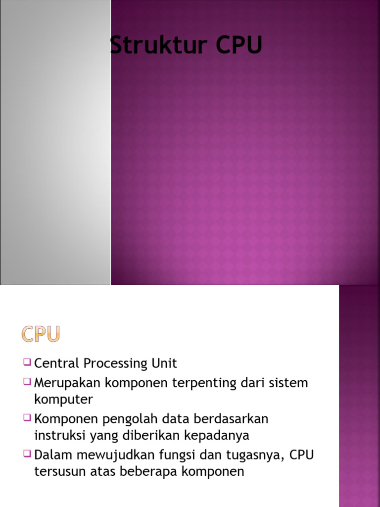 12 - Struktur CPU | PDF | Komputer