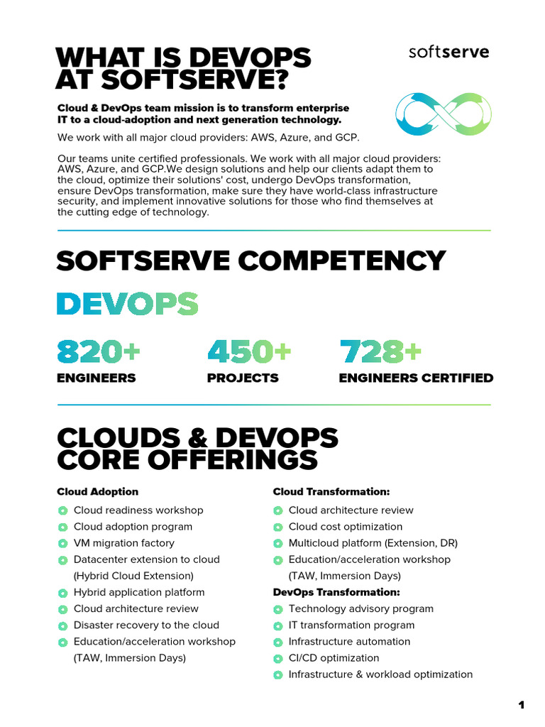 DevOps One-Pager | PDF