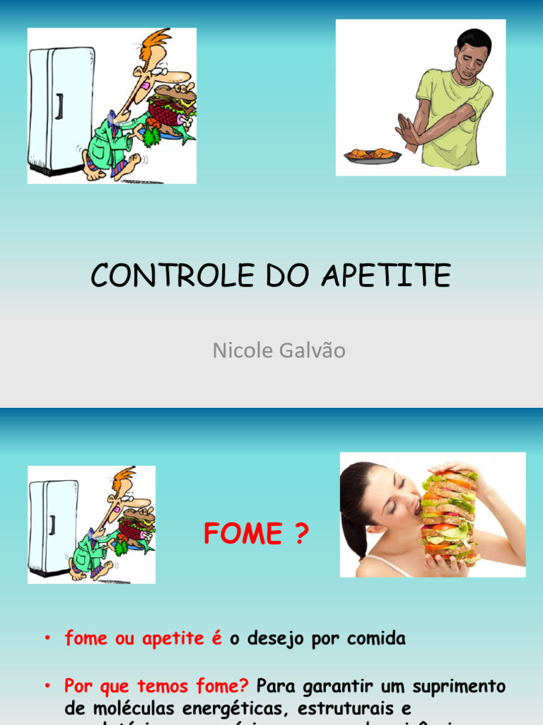 Controle Do Apetite | PDF | Leptina | Apetite