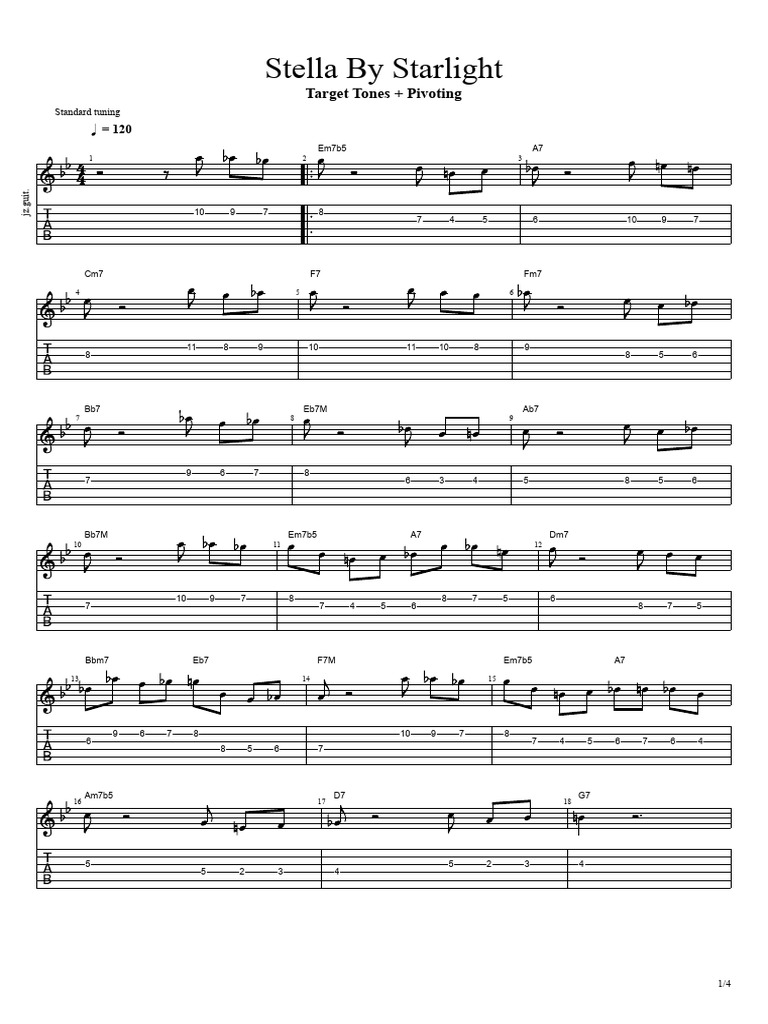 Stella by Starlight Target Tones e Pivoting | PDF