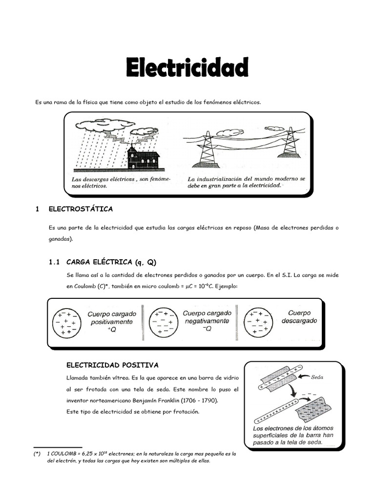 Electricidad | PDF | Electrón | Electricidad