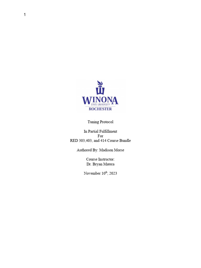 Tuning Protocol | PDF | Understanding | Classroom