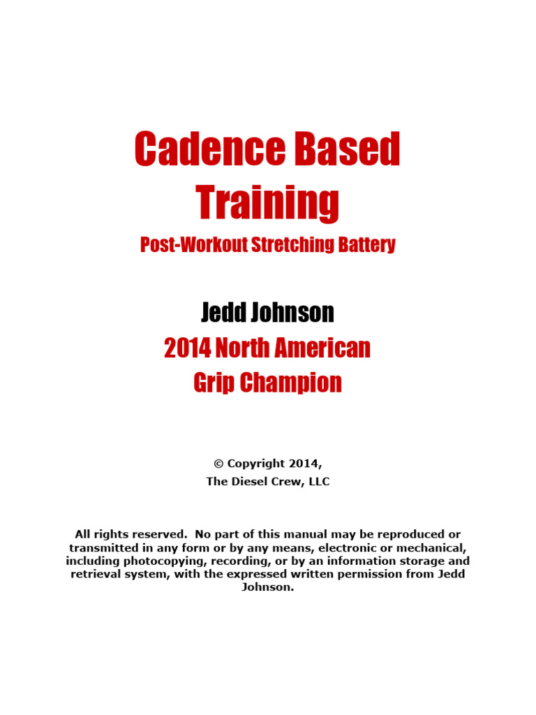 Cadence Based Training | PDF | Wellness