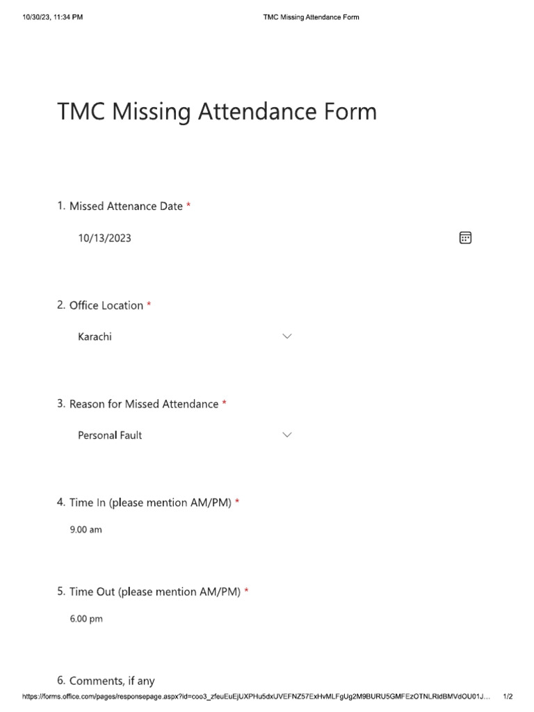 13 Oct Missing Attendance | PDF