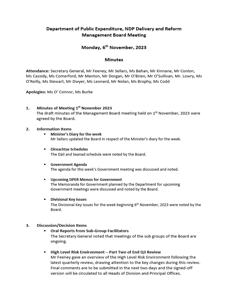 Department of Public Expenditure, NDP Delivery and Reform Management ...