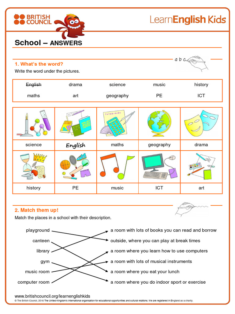 Worksheets School Answers v2 | PDF