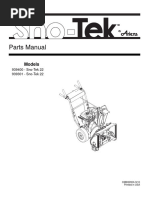 Sno-Tek Snow Blower Parts Manual | PDF | Screw | Axle