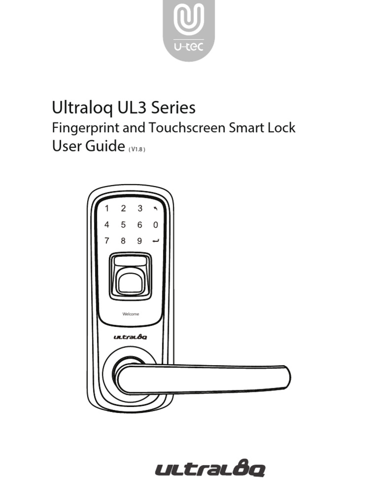 UL3 User Guide-V1.8 | PDF | Touchscreen | Personal Identification Number