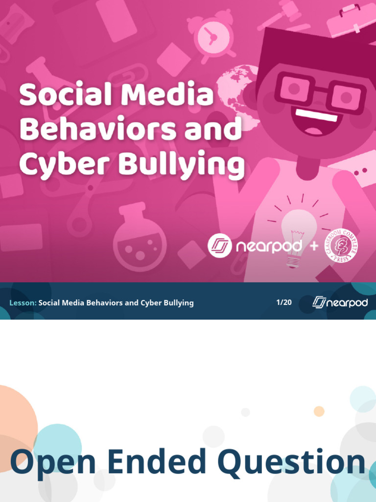 Social Media Behaviors and Cyber Bullying | PDF