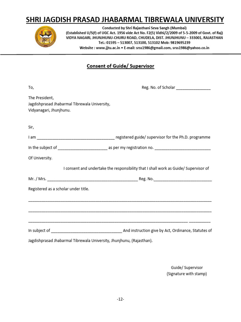 06.guide Consent Letter | PDF