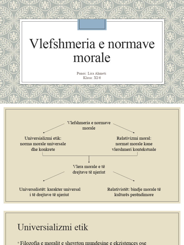 Vlerat Morale | PDF