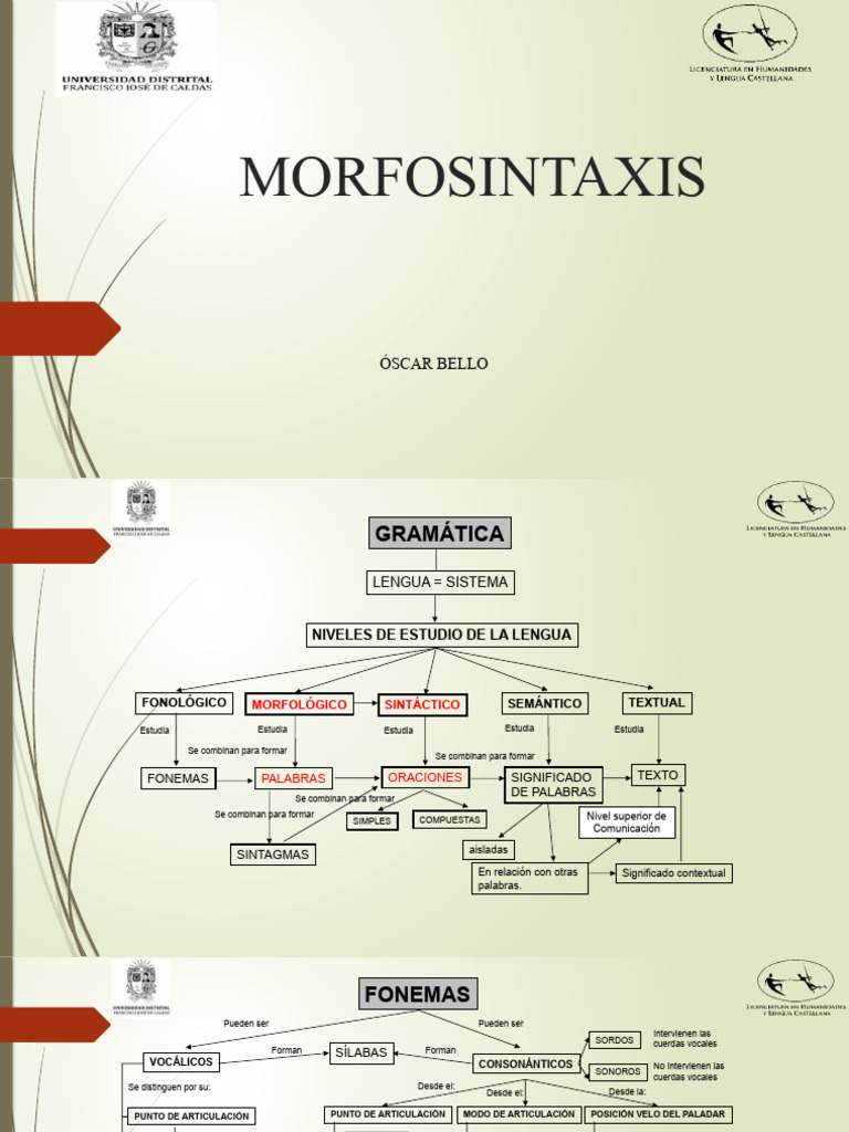 1esquemas Básicos de Morfosintaxis Ud | PDF | Verbo | Adverbio