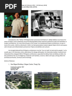 Francisco "Bobby" Mañosa: Architect Bio | PDF | Philippines