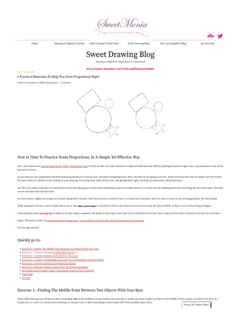6 Practical Exercises To Help You Draw Proportions Right - Sweet ...