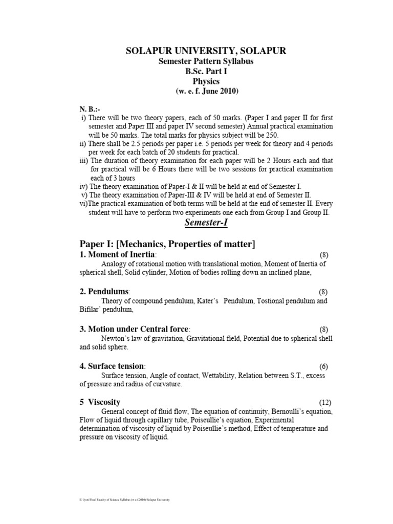 B.sc.I Physics Final | PDF | Thermodynamics | Optics