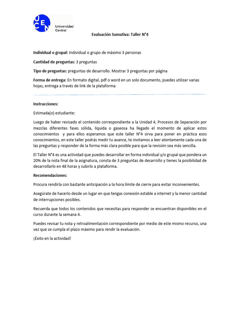 Taller N°4 v2 | PDF | Hogar, jardinería y bricolaje | Tecnología
