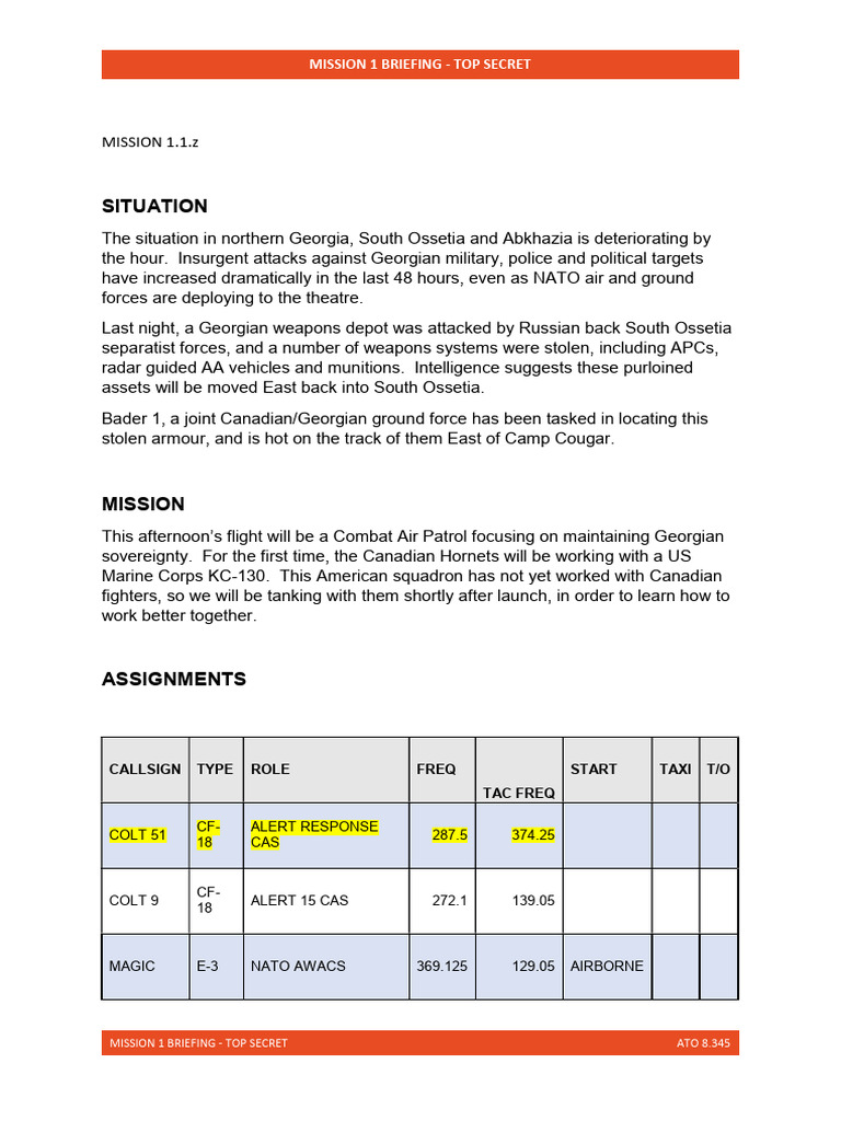 MISSION 1 BRIEF v2p0 | PDF