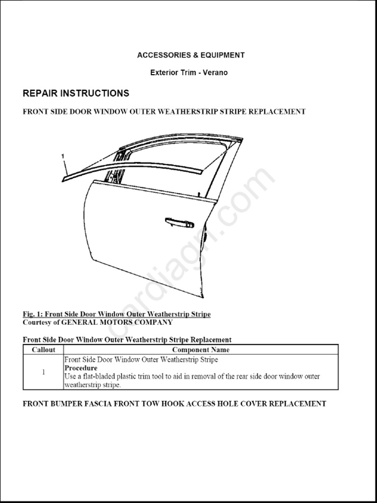 Body - Exterior Trim | PDF