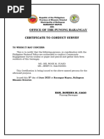 Brgy - Certification of Land Ownership | PDF