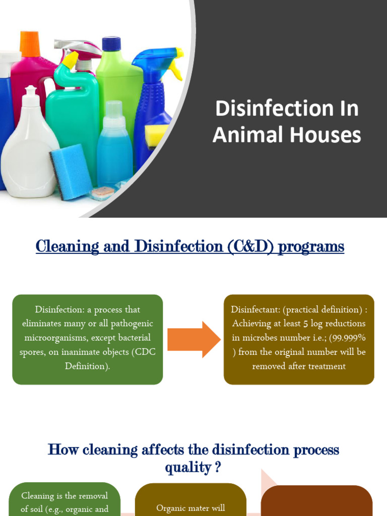 Disinfection Techniques for Animal Housing | PDF | Disinfectant ...