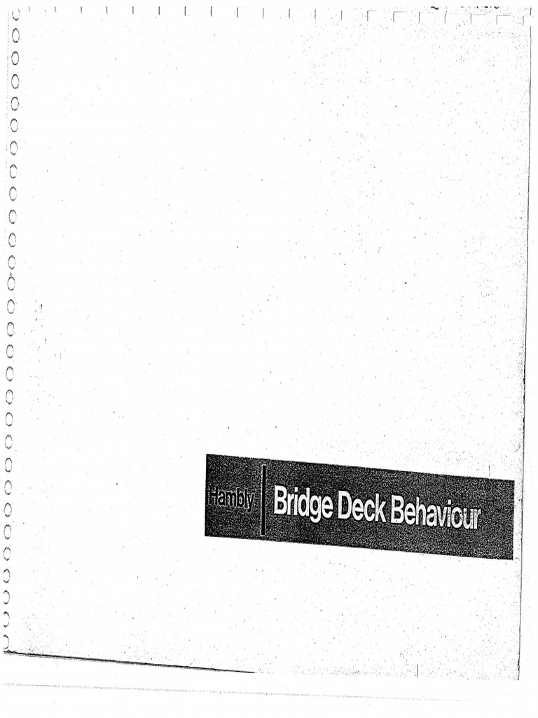 Bridge Deck Behaviour - E.C.hambly 1975 | PDF