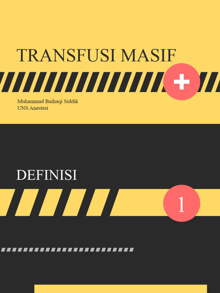 Transfusi Masif Anestesi | PDF | Blood Transfusion | Blood
