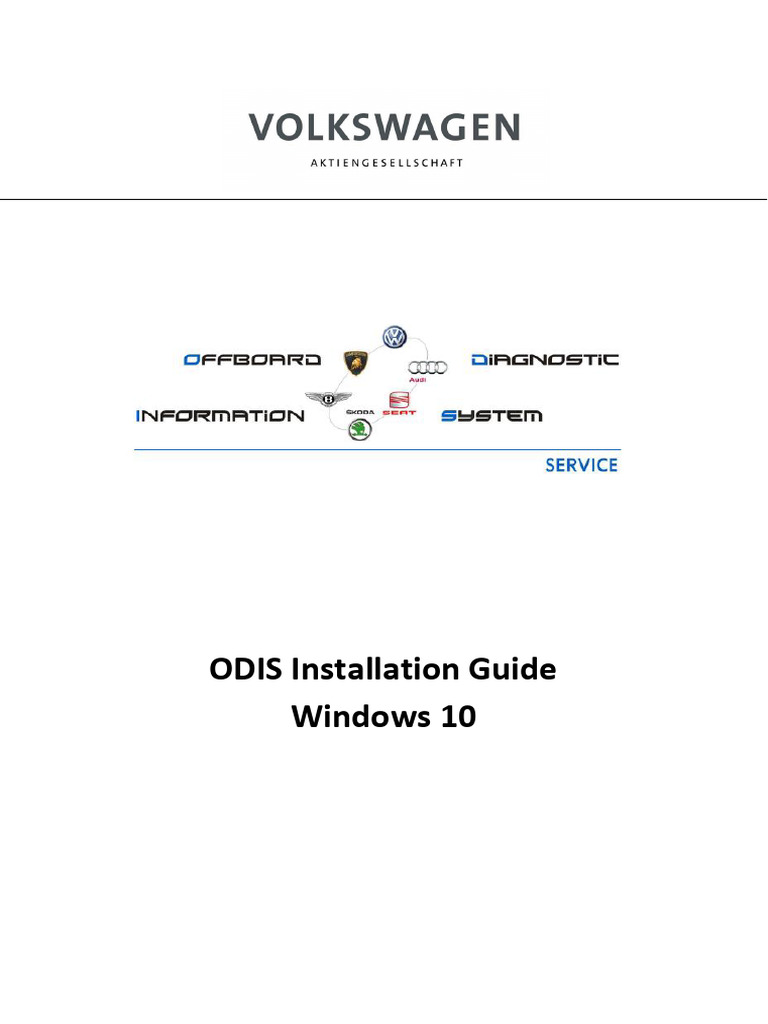 ODIS Installation Guide Windows 10 April 2022 | PDF