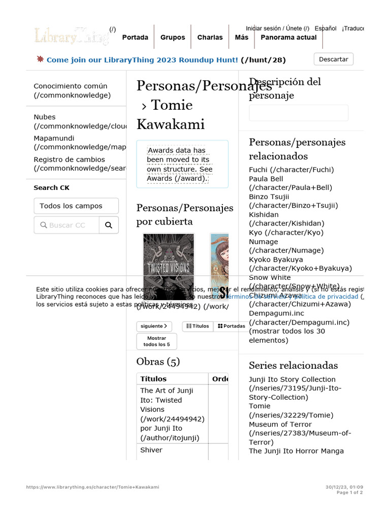 Personas-Personajes - Tomie Kawakami - LibraryThing | PDF