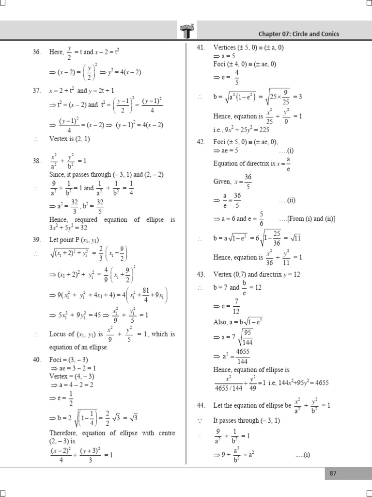MHT Cet Triumph Maths Mcqs Based On Xi Xii Syllabus MH Board Sol 2 PDF 90 | PDF