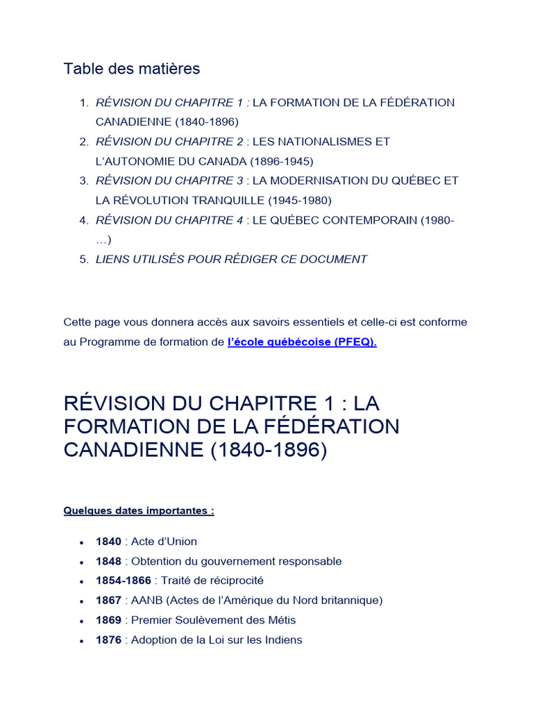 AANB et la Fédération canadienne | PDF | Canada | Québec