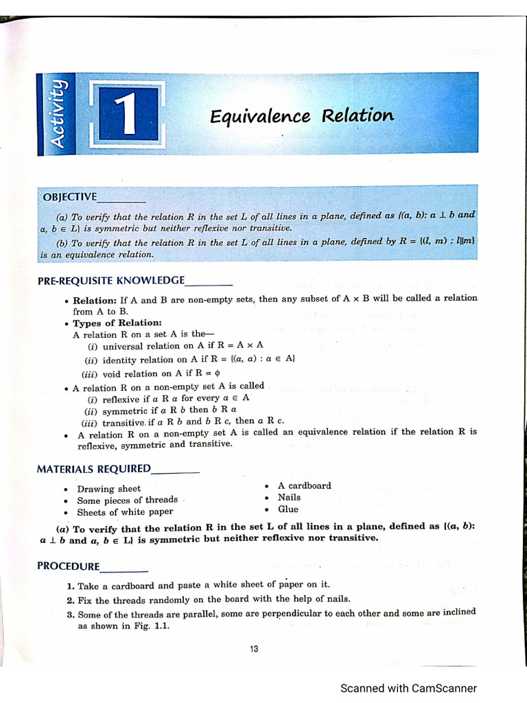 Equivalence Relation | PDF