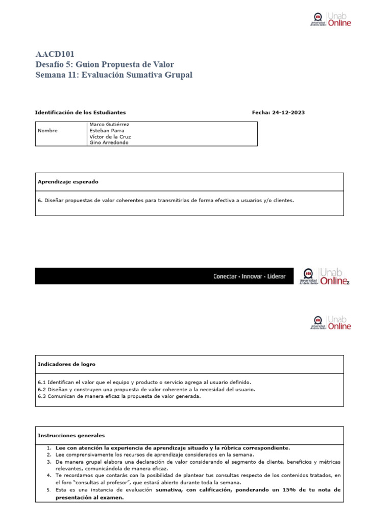 Aacd101 s11 Entregable FINAL | PDF